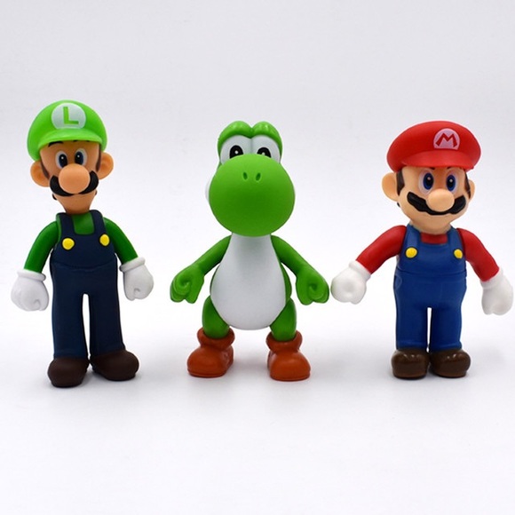 Toys | Super Mario Bros Pvc Action Figure Set | Poshmark